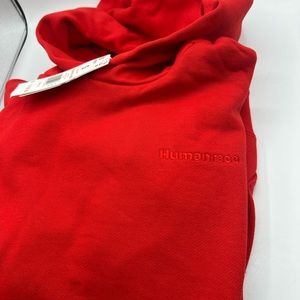 adidas | Sweaters | Adidas Pharrell Williams Basics Hoodie Vivid Red ...